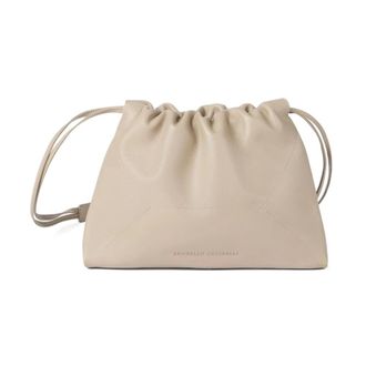 Brunello Cucinelli Femme, Sacs, Beige, Taille: ONE Size BC Duo Shoulder Bag
