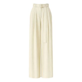 Max Mara Femme, Pantalons, Beige, Taille: 40 FR Wide Pantalons