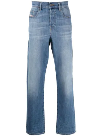 Diesel D-Viker Straight-Leg-Jeans - Blau