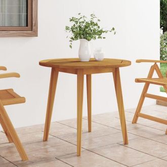 vidaXL Gartentisch &Oslash;85x75 cm Massivholz Akazie vidaXL