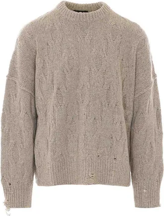 Represent Pull Col Rond - Beige