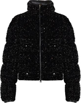 Moncler Femme, Vestes, Noir, Taille: 40 FR Doudoune matelassée Louvi