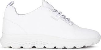 Geox Femme D Spherica A Sneakers, White, 35 EU