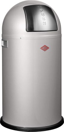 WESCO Wesco 175 831 Pushboy Abfallsammler 50 Liter silber, 40 x 40 x 75.5cm