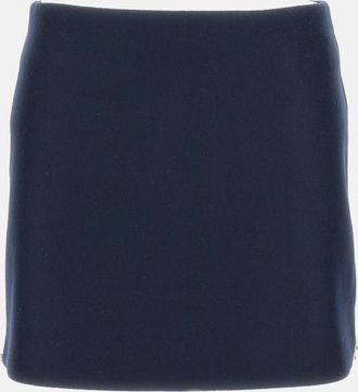 Sportmax Niedrig Sitzender Minirock Aus Wolle