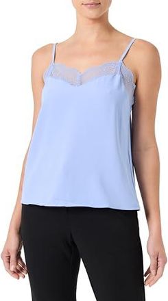 Pieces Pctiffany Strap Lace Top Noos BC Haut en Dentelle, Hydrangea, S Femme