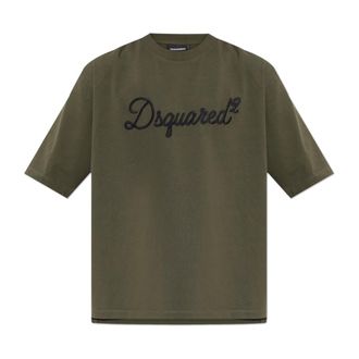 Dsquared2 Logo T-Shirt - - Tops - Herren - Gr&uuml;n - M