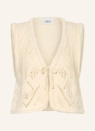 BA&SH Ba&Sh Strickweste Giles weiss