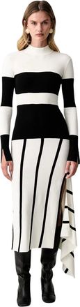 Patrizia Pepe Robe longue en maille - Femme - Robes - Multicolore - Taille: 38 FR