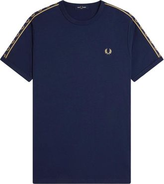 Fred Perry Homme, Tops, Bleu, Taille: L T-Chemises