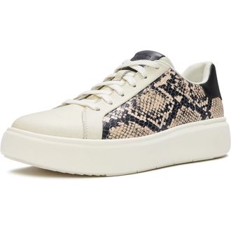 FitFlop Fitflop RTG Schn&uuml;rleder Damen Sneaker Hazy Taupe/Schwarz