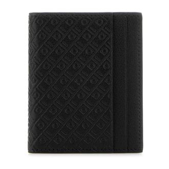 Ferragamo Homme, Accessoires, Noir, Taille: ONE Size Porte-cartes en cuir