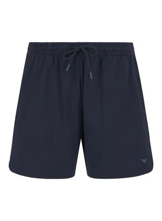 Emporio Armani Herren Schlafanz&uuml;ge blau Jersey-Baumwolle unifarben