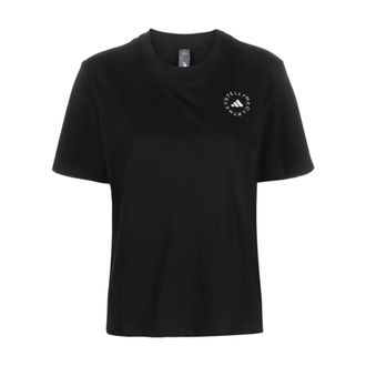 adidas by Stella McCartney TrueCasuals T-Shirt mit Logo-Print - - Tops - Damen - Schwarzk - XS
