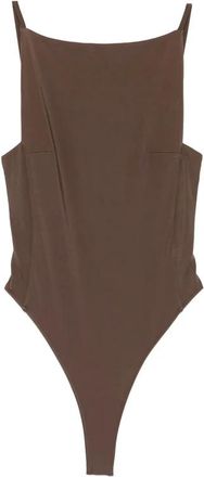 Jacquemus Femme, Maillots de bain, Brun, Taille: 36 FR Sole Swimsuit
