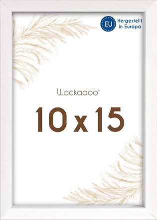 Wackadoo Bilderrahmen 10x15 weiß Fotowand Fotorahmen mit Glas Holz Picture frame