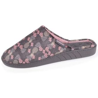 Isotoner Chaussons pantoufles Mules femme tr&egrave;s confortables, soutien vo&ucirc;te plantaire, intemporelles, 36 EU, tropical