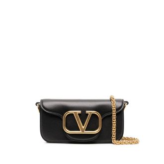 Valentino Garavani Femme, Sacs, Noir, Taille: ONE Size Loc&ograve; Small Shoulder Bag