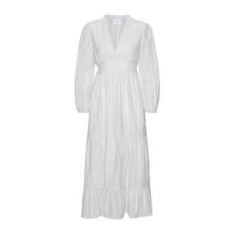 Americandreams Americandreams, Femme, Robes, Blanc, Taille: 44 FR Umi Cotton Long Dress