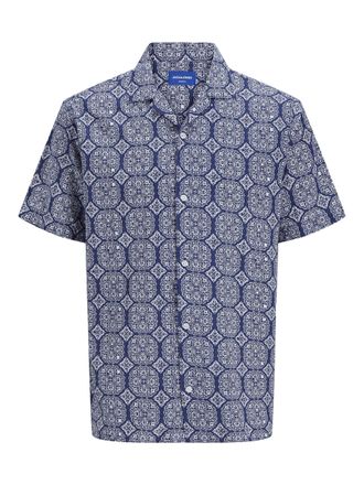 Jack & Jones Jorseersucker AOP Shirt Ss Pls