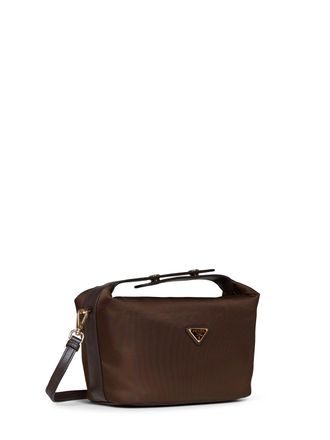 Prada Womens Handbag Ch&eacute;rie Mini Brown Recycled Polyamide Handbags Hand Bags