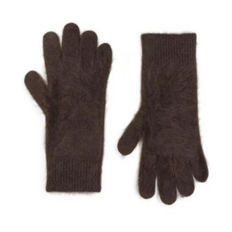 Soft Goat Mohair-Mischung Handschuhe - - Accessories - Damen - Braun - ONE SIZE