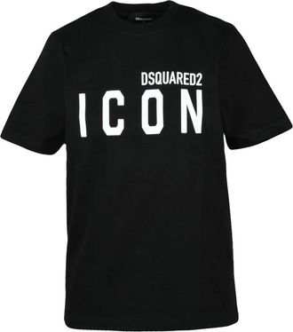 Dsquared2 Femme, Tops, Noir, Taille: 44 FR T-Chemises