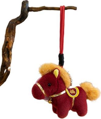 Generico Pendentif en forme de cheval pour sac | D&eacute;tails d&eacute;coratifs pour souvenirs - Ann&eacute;e du cheval 2026, pour famille, amis, coll&egrave;gues, anniversaire, f&ecirc;te, m