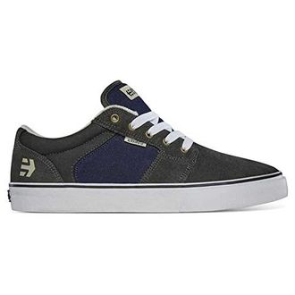 Etnies Homme Barge Ls Chaussure de Skate, Gris, Bleu Marine, Blanc, 39 EU