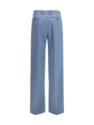 Prada Womens Cotton Chino Pants Avio Trousers