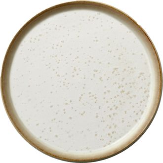 Bitz Teller, Kuchenteller, Dessertteller aus Steinzeug, 21 cm im Durchmesser, Creme/Creme