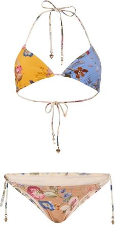 Zimmermann Femme, Maillots de bain, Multicolore, Taille: 38 FR Patience Spliced Tri Bikini