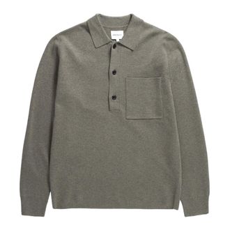 Norse Projects Merino Cotton Milano Polo - - Tops - Herren - Grau - L