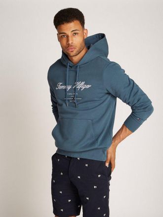 Tommy Hilfiger Hoodie SCRIPT LOGO HOODY mit aufgesticktem Logo