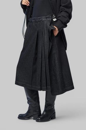 Yohji Yamamoto W Denim Skirt