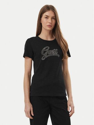 Guess T-Shirt W6BI21 K6040 Schwarz Regular Fit