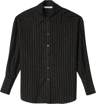 Mar De Margaritas Pinstripe Hemd - - Blouses & Shirts - Damen - Schwarzk - S