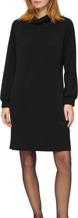 s.Oliver Sweat-Kleid mit gelegtem Kragen