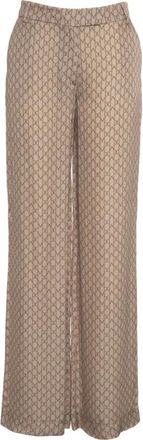 Guess Femme, Pantalons, Beige, Taille: 34 FR Élégant Pantalon Palazzo Beige