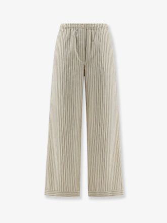 Miu Miu Striped cotton pajama pants - MIU MIU - gender_Woman