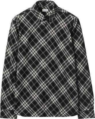 Burberry Check Cotton Flannel Shirt
