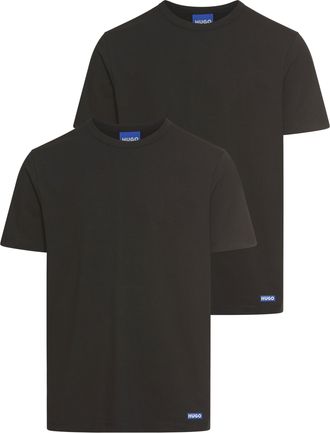 HUGO BOSS T-Shirt HUGO BLUE Naolo, Herren, Gr. XXL, schwarz (schwarz001), Single Jersey, Obermaterial: 96% Baumwolle, 4% Elasthan, unifarben, regular fit h&uuml;ftla