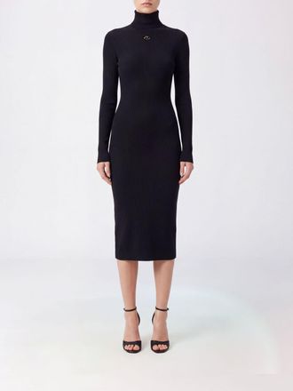 Diesel Robe fourreau midi M-Alinesa en laine &agrave; col roul&eacute; et manches longues