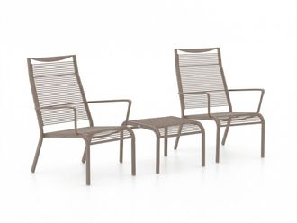 Apple Bee Hawaii Lounge Balkonm&ouml;bel-Set 3-teilig stapelbar