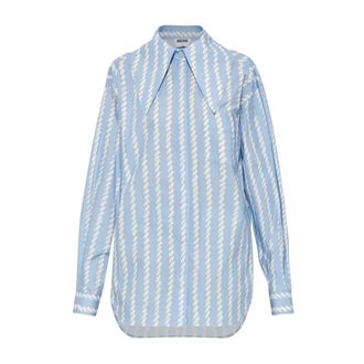 Moschino Hemdloses Hemd mit Tasche - - Blouses & Shirts - Damen - Blau - XS