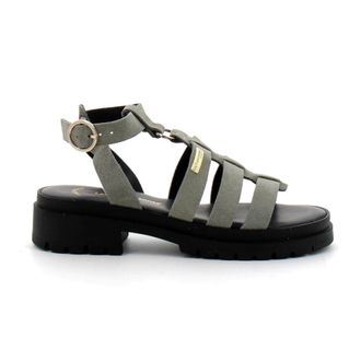 Les Tropeziennes Sandales Sauge Tobosued Talon Look Sportif - Femme - Chaussures - Vert - Taille: 36 EU