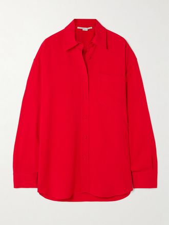 Stella McCartney Chemise En Crêpe - Rouge