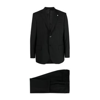 Luigi Bianchi Mantova Homme, Costumes, Noir, Taille: XL Costume crois&eacute;