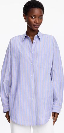 Arket Oversize-Hemd Mit Dolman-&Auml;rmeln -Blau