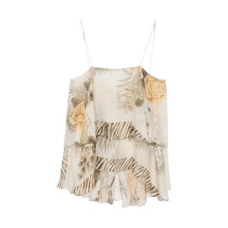 Anna Molinari Perla Top - Femme - Tops - Beige - Taille: 36 FR